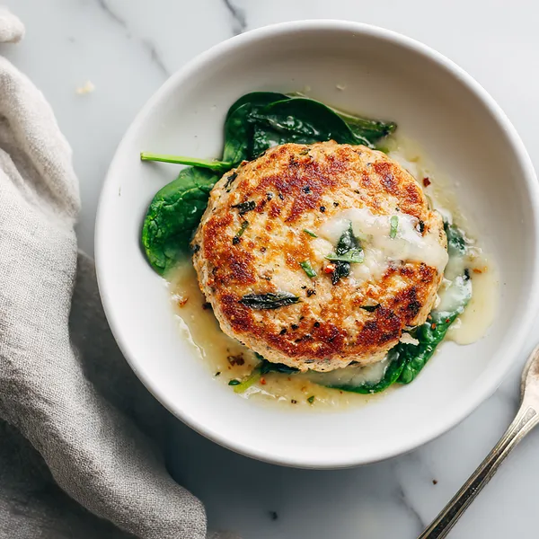 Garlic Spinach Turkey Burgers