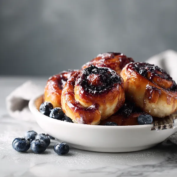 Blueberry Glazed Rolls