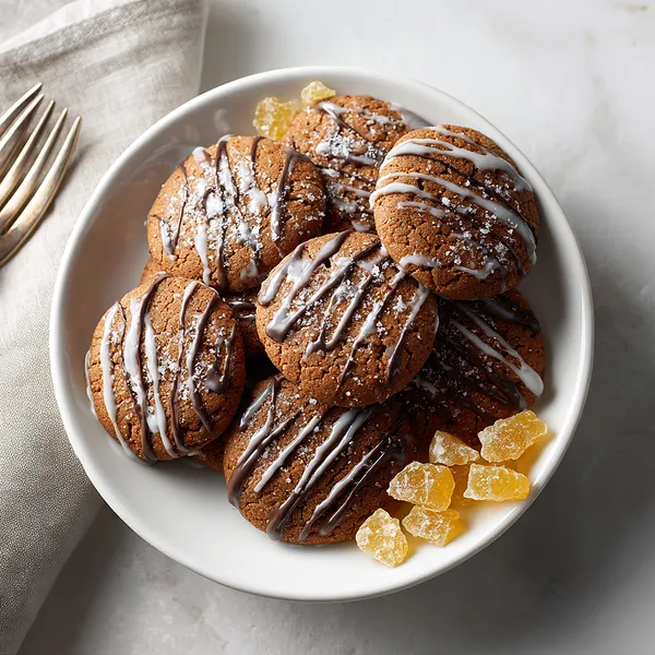Glazed Gingerbread Cookies