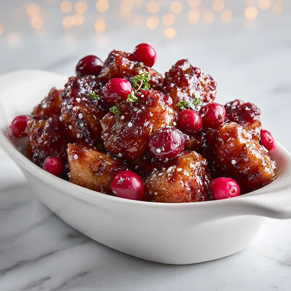 Cranberry Orange Glazed Bites