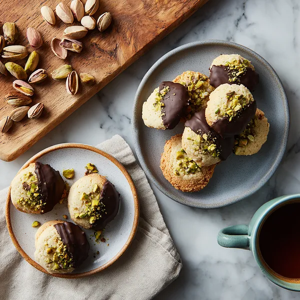 Pistachio Shortbread Cookies